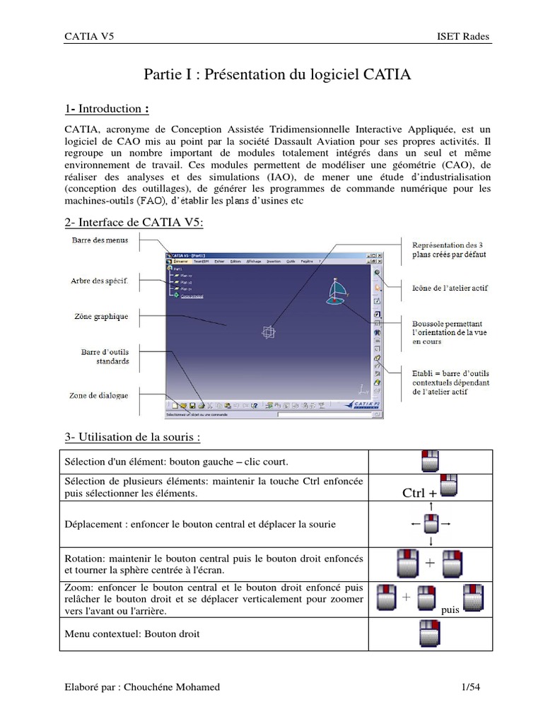 Introduction à CATIA V5 et ses modules | PDF | Informatique | Logiciel