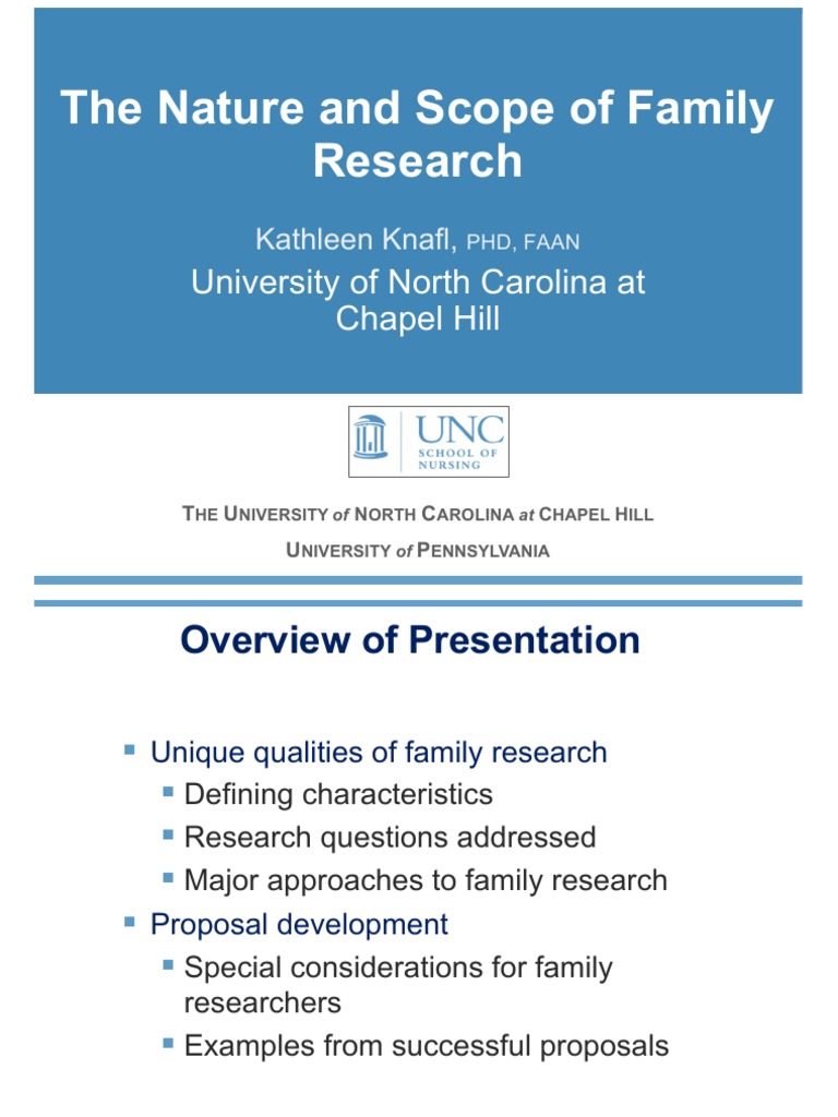 The Nature and Scope Family Research | PDF | Conceptual Model | Family