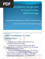 Design of Well Foundation | PDF | Bending | Friction