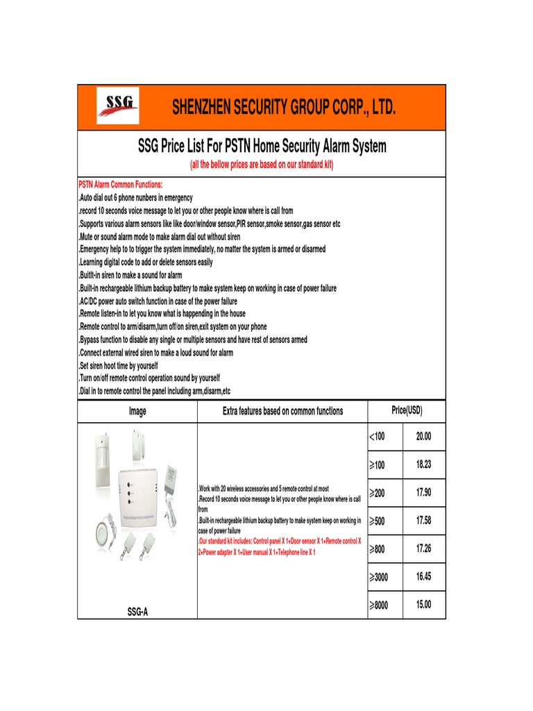 SSG Alarm System | PDF | Security Alarm | Electrical Engineering