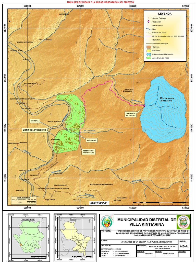 1.1 Mapa Base de La Cuenca Proyecto de Riego | PDF | Agua | Agua y el ...