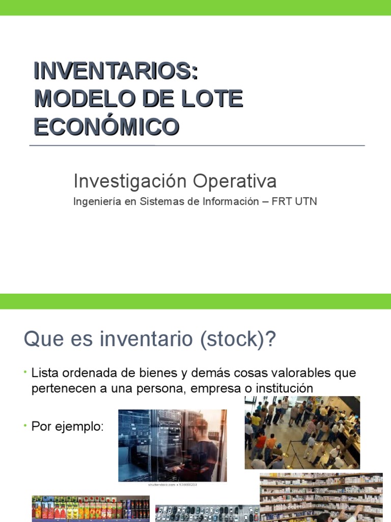 Clase 2 Inventarios-EOQ | PDF | Inventario | Contabilidad financiera