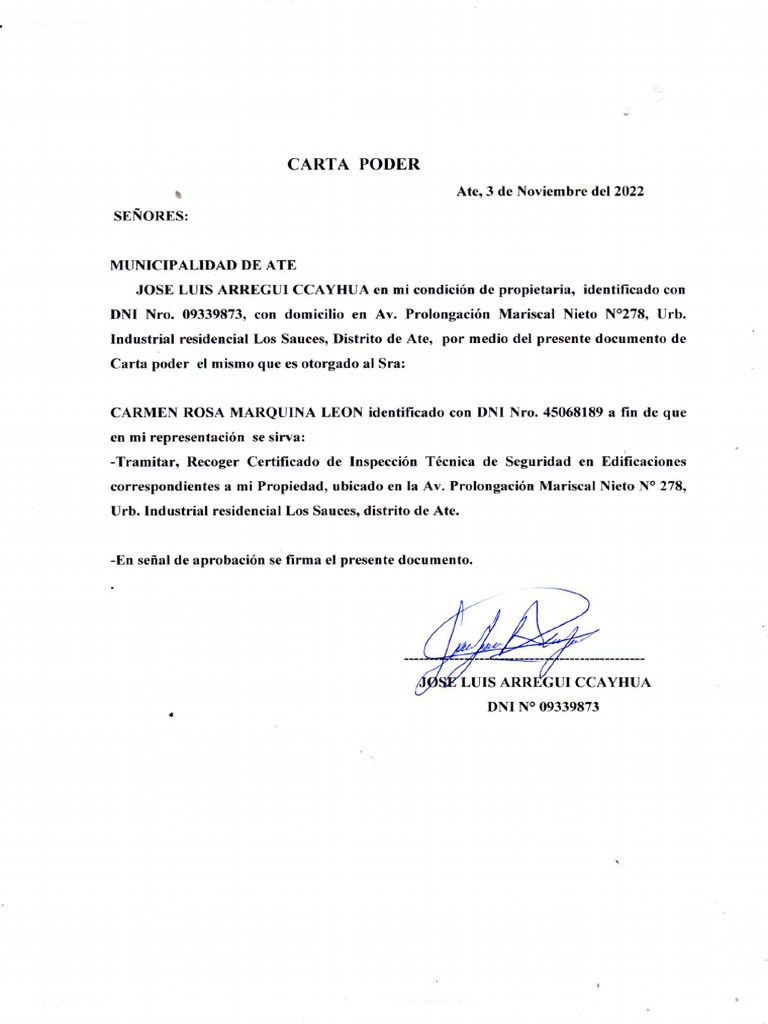 Carta Poder | PDF