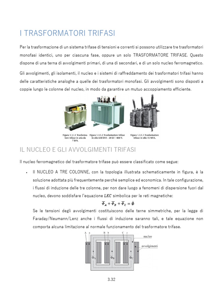 Trasformatori Trifase | PDF