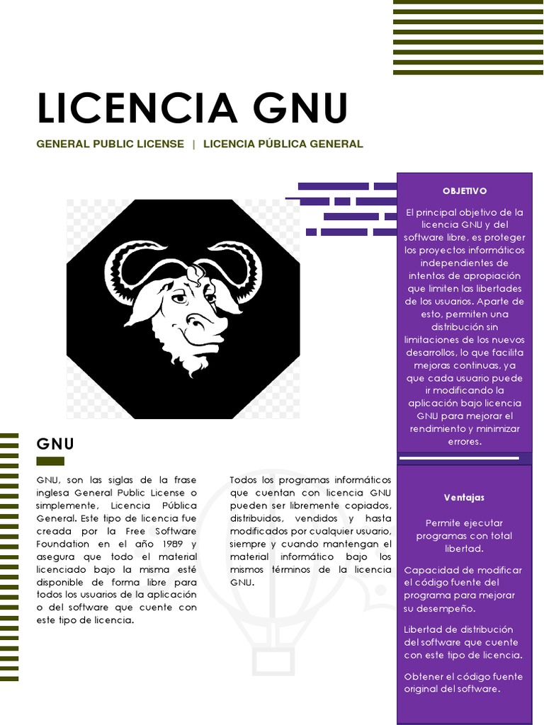 Licencia Gnu | PDF | Ñu | Ingeniería Informática