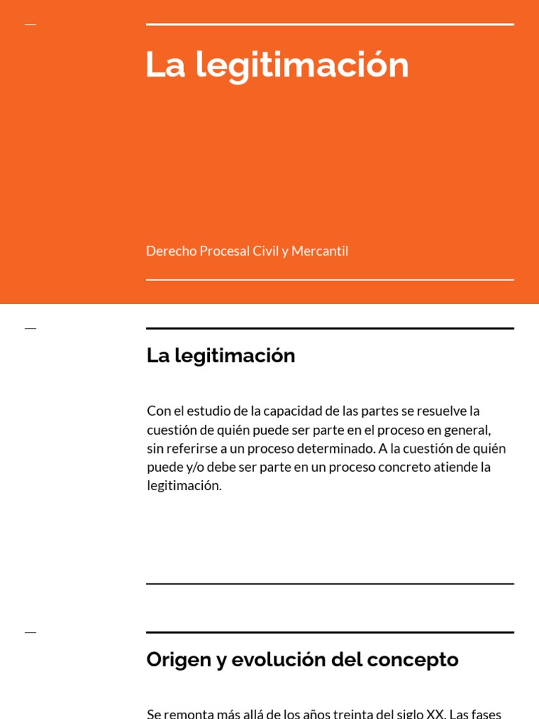 La Legitimación Guatemala | PDF | Ley procesal | Ley Pública