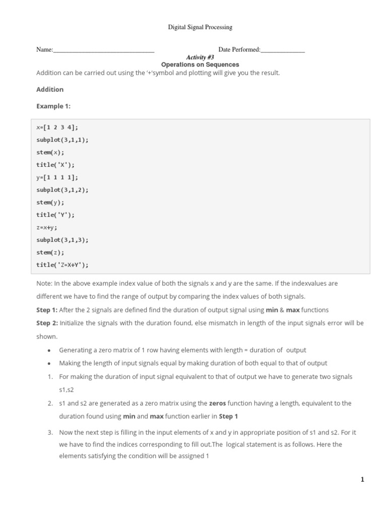 Activity#3-Operations On Sequences | PDF | Matrix (Mathematics) | Array Data Structure