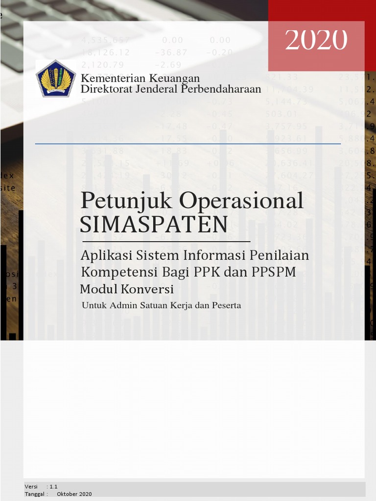 Manual SIMASPATEN Admin Satker-Peserta v1 | PDF