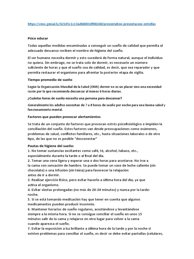 Psicoeducar | PDF | Dormir | Ciencias de la Salud