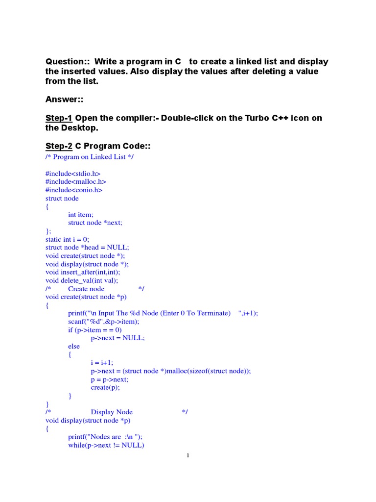 Program Linked List Lab | PDF | Software | Software Development