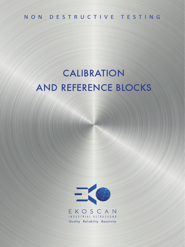 EKOSCAN Catalog Calibration Block | PDF | Calibration | Steel