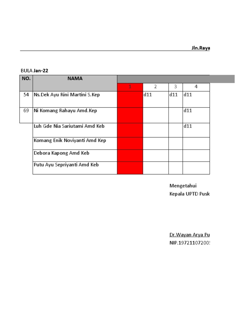 Jadwal Matrik PTM Sep 2022 | PDF