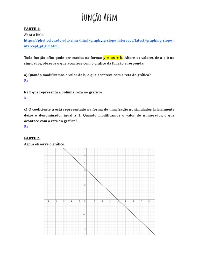 Função Afim | PDF