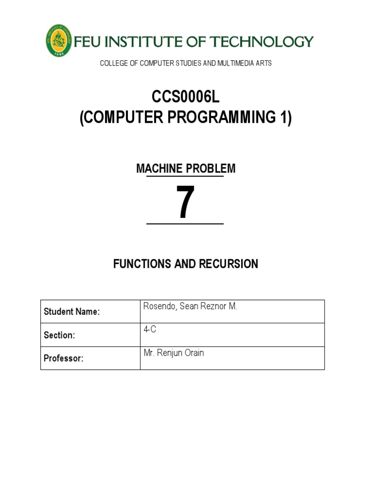 Rosendo TSA4 | PDF | Subroutine | Parameter (Computer Programming)
