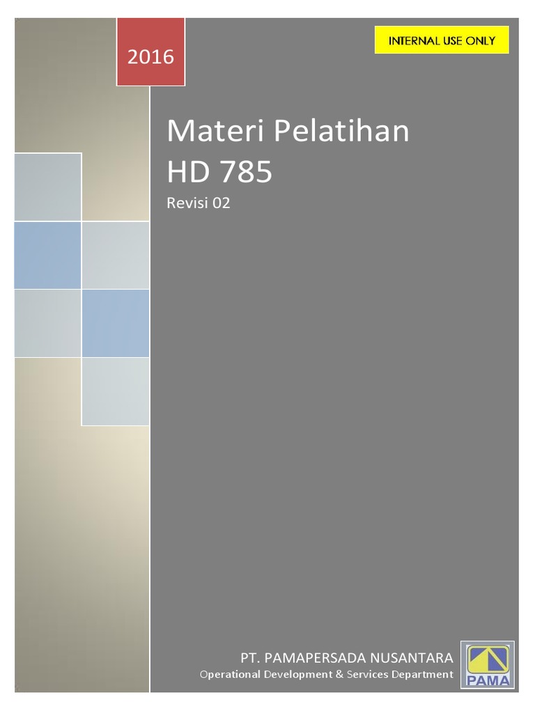 Materi Pelatihan HD785 Revisi 2 | PDF