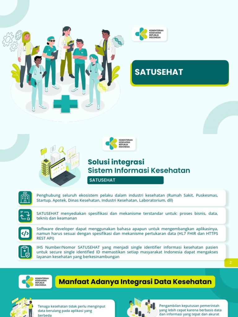 Integrasi Kesehatan SATUSEHAT | PDF