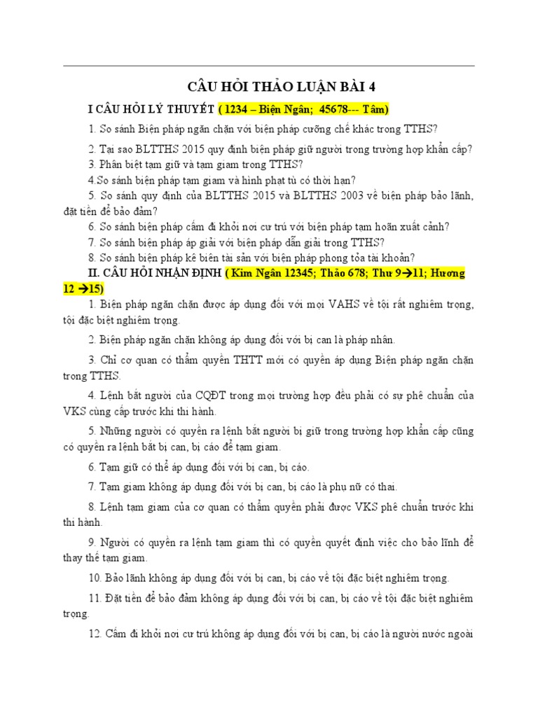 CÂU HỎI LUYỆN TẬP BÀI 4 TTHS - gửi SV | PDF
