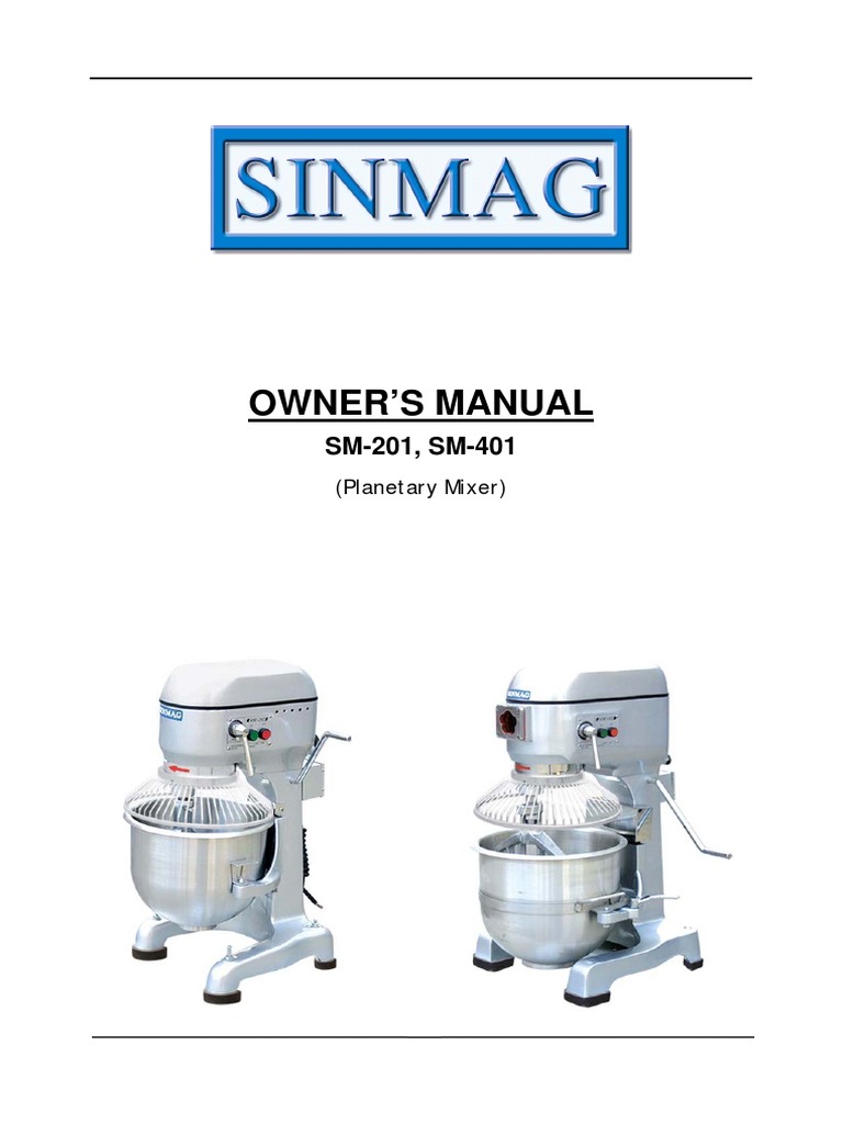 Guide to Operating and Maintaining Planetary Mixers: An Owner's Manual ...