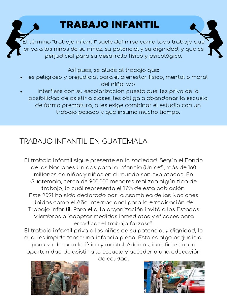 Trabajo Infantil | PDF | Trabajo infantil | Unicef