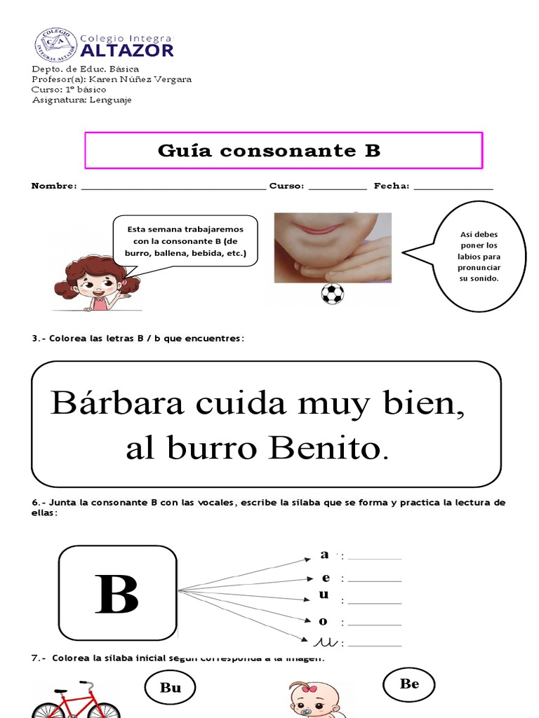 Consonante B | PDF | Lingüística | Comunicación humana