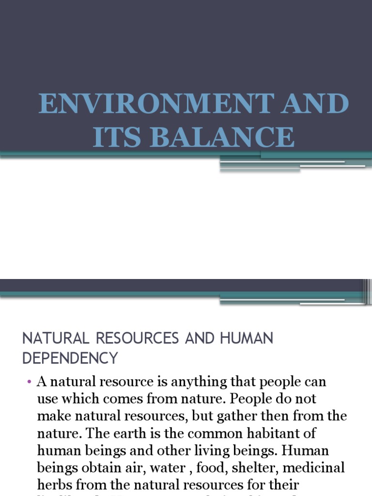 Environment and Its Balance 1 | PDF | Water | Himalayas