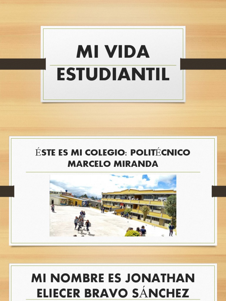 Mi Vida Estudiantil | PDF