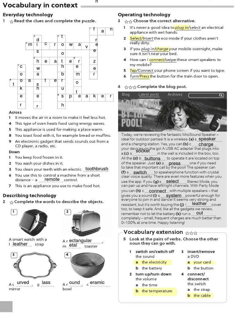 Extra Practice - Unit 6 | PDF | Remote Control | Manufactured Goods