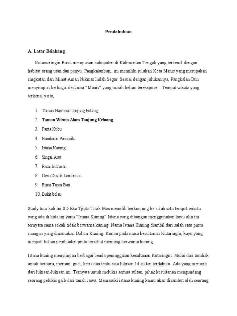 Lap - Study Tour | PDF | Ilmu Sosial | Perjalanan