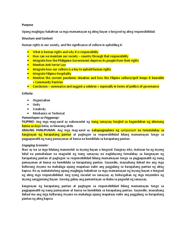 AP Filipino FPT | PDF