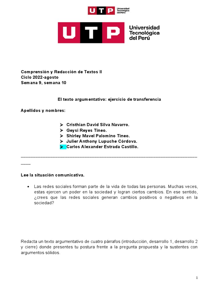 S09 Comprension y Redaccion de Textos II | PDF | Medios de comunicación ... S09 Comprension y Redaccion de Textos II | PDF | Medios de comunicación ...