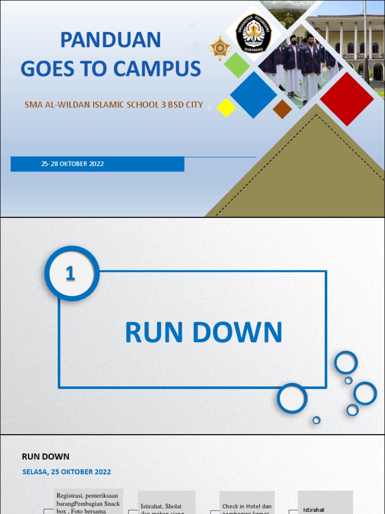 Panduan Kegiatan Goes to Campus Al-Wildan | PDF