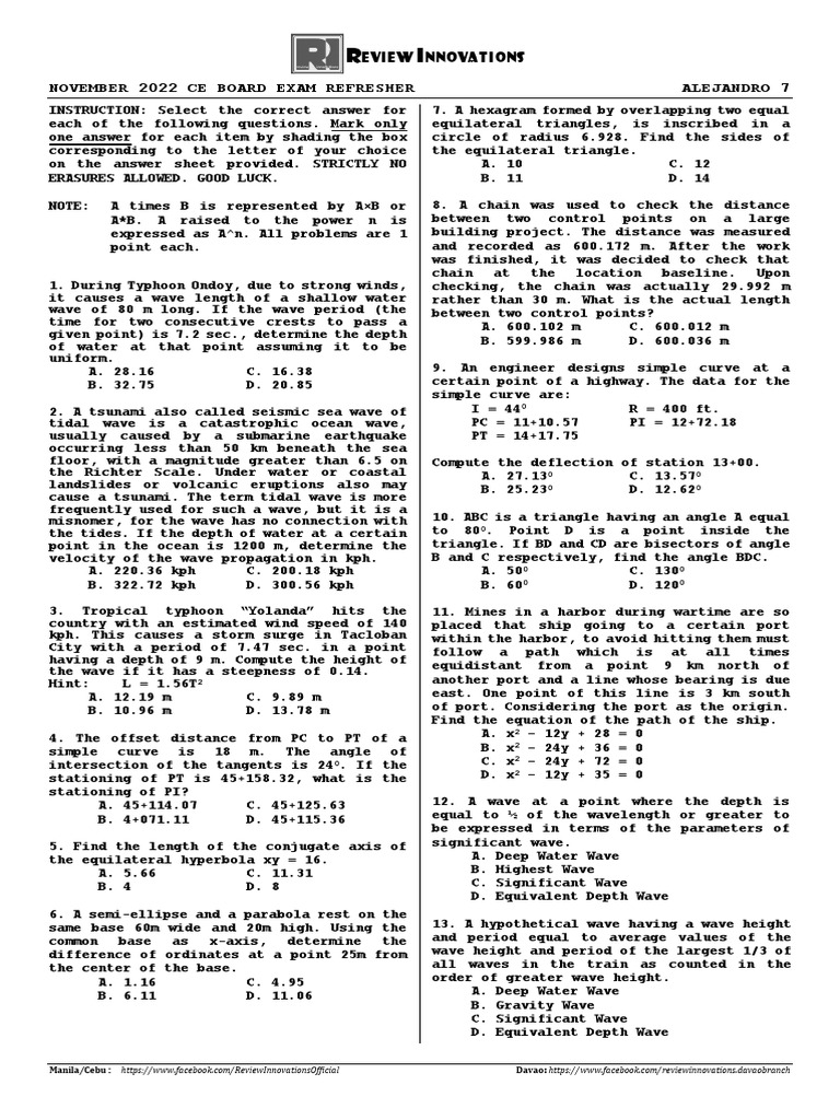 Alejandro 7 - Mste | PDF | Tide | Applied And Interdisciplinary Physics