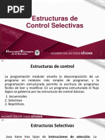 Estructuras Selectivas en Diagramas de Flujo | PDF | Algoritmos | Conjunto (Matemáticas)