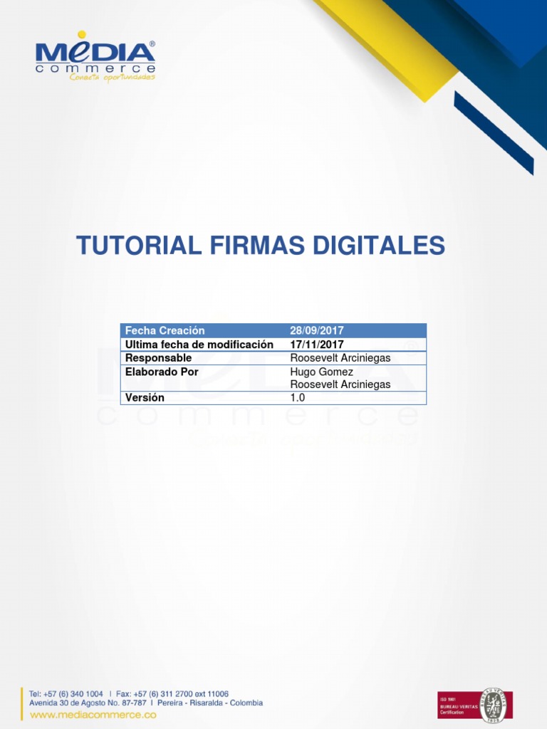 Tutorial Firmas Digitales | PDF | Microsoft | Ventana (informática)
