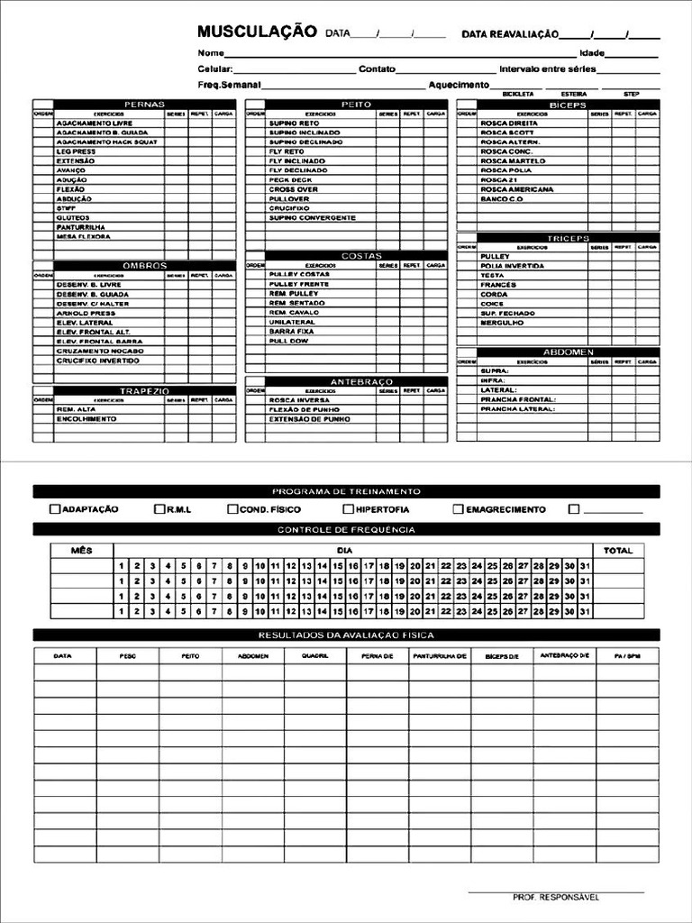 Ficha de Treino | PDF