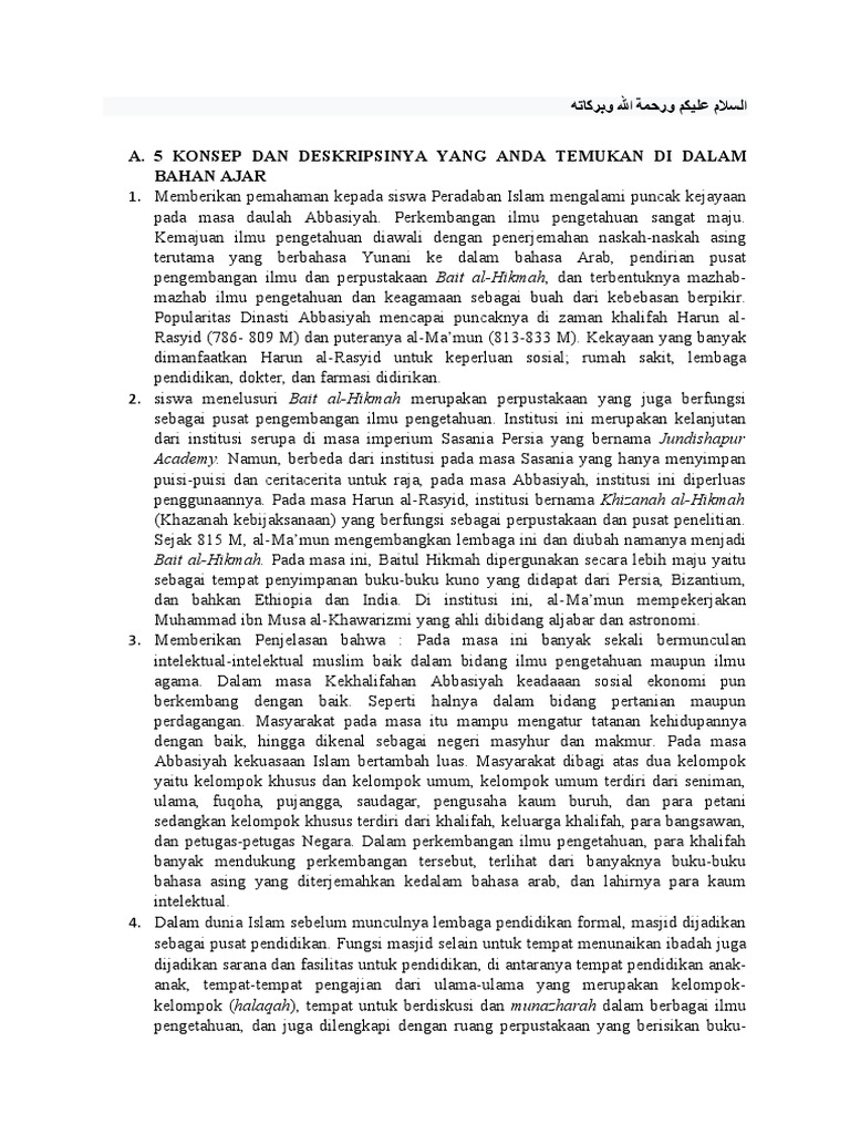 Analisa Bahan Ajar Ski KB 2 | PDF