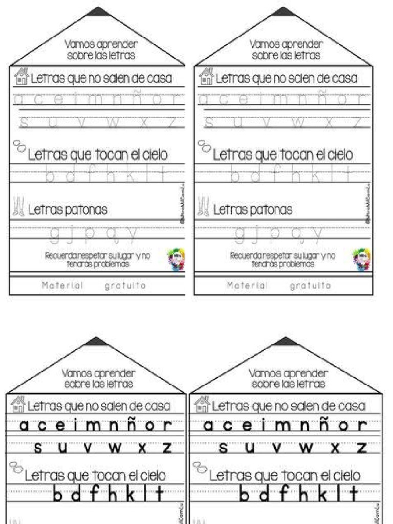 Letras Que Suben y Bajan | PDF
