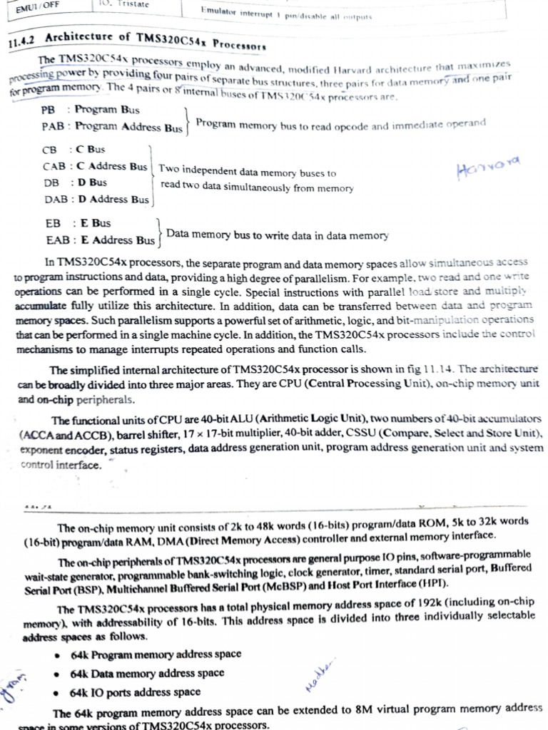 Architecture and Functional Units of the TMS320C54x Digital Signal Processor | PDF | Central ...