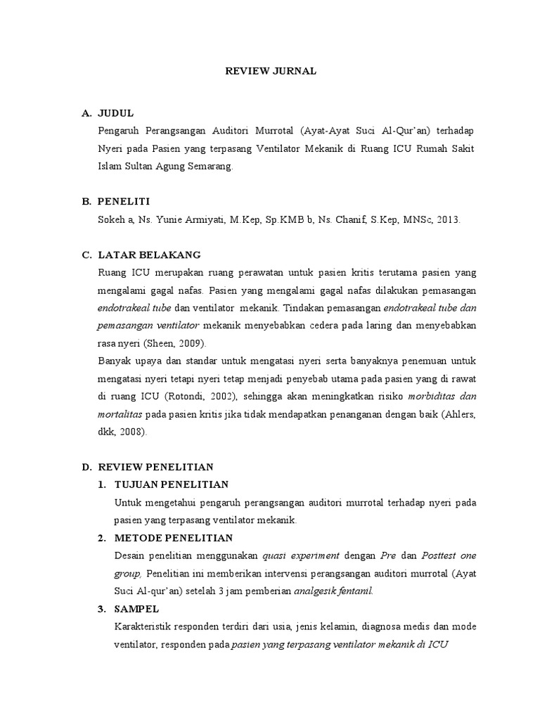 Review Jurnal | PDF | Pengembangan Diri