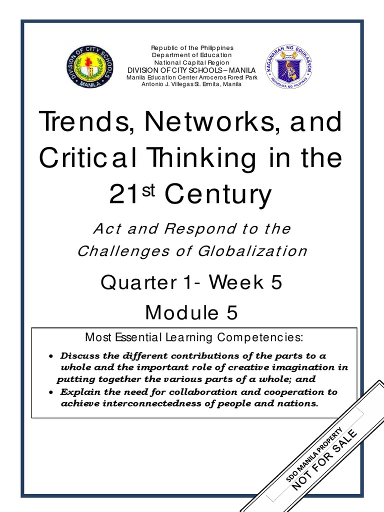 TNCT - Q1 - Mod5 - Act and Respond To The Challenges of Globalization | PDF | Migrant Worker ...
