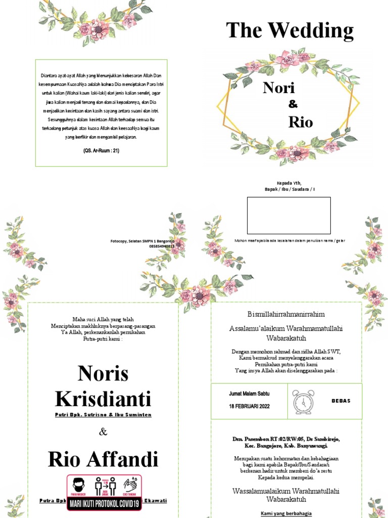 Undangan The Wedding | PDF