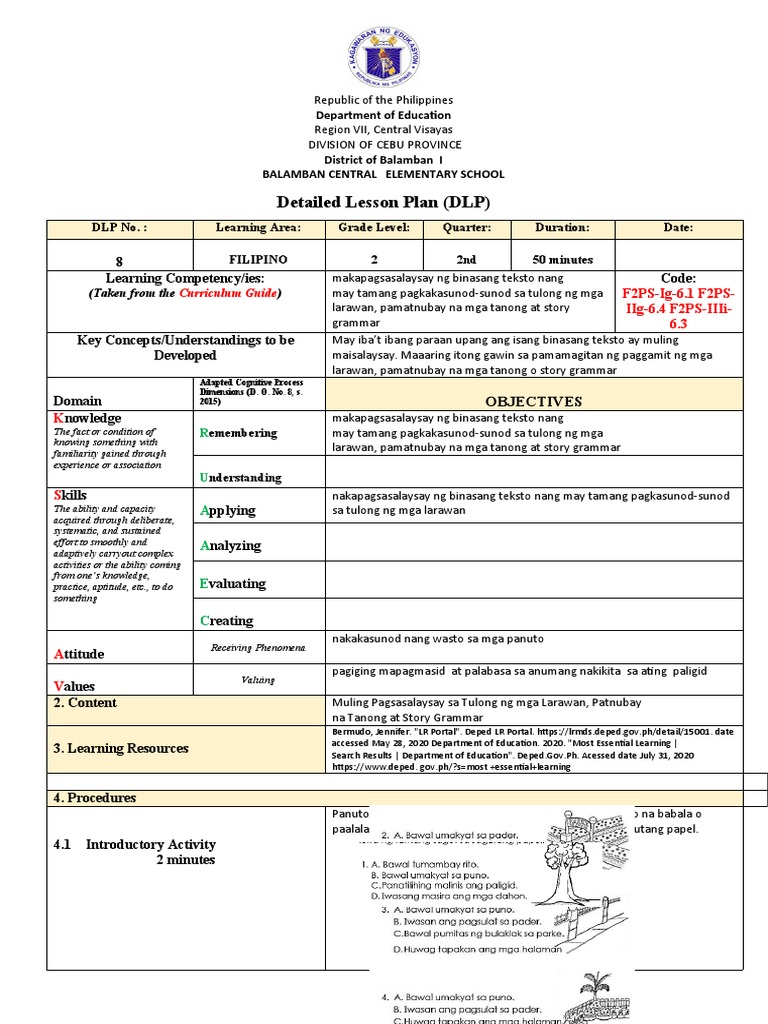 DLP Filipino 2 - 2ND - 8 | PDF