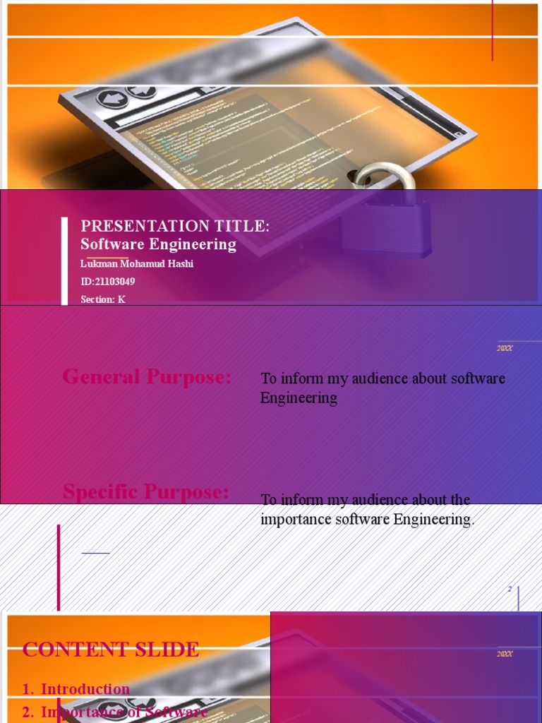 Software Engineering Presentation | Download Free PDF | Software Engineering | Engineering