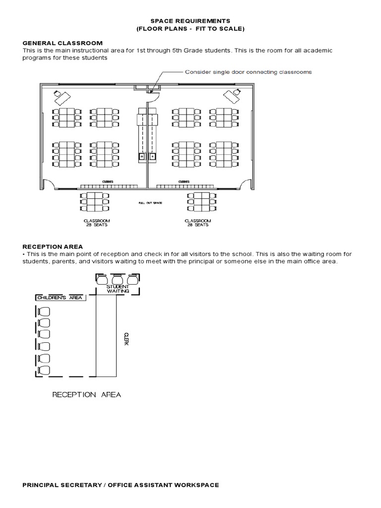 Space Requirements | PDF | Schools | Classroom