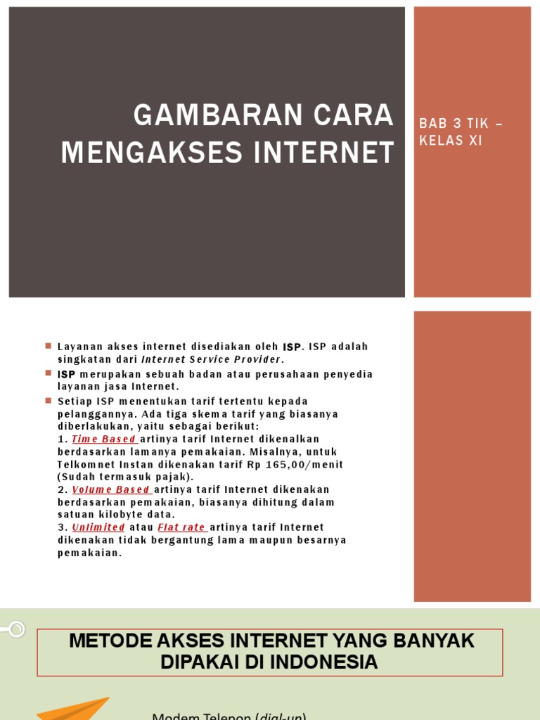 Gambaran Cara Mengakses Internet | PDF