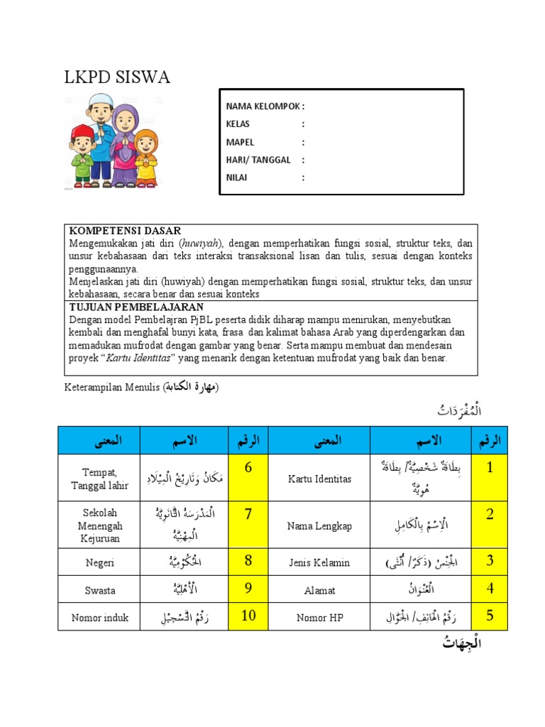 LKPD SISWA AKSI 1 Dan 2 | PDF