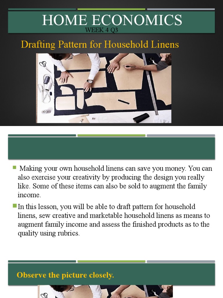 Drafting Patterns for Linens | PDF | Sewing | Textiles