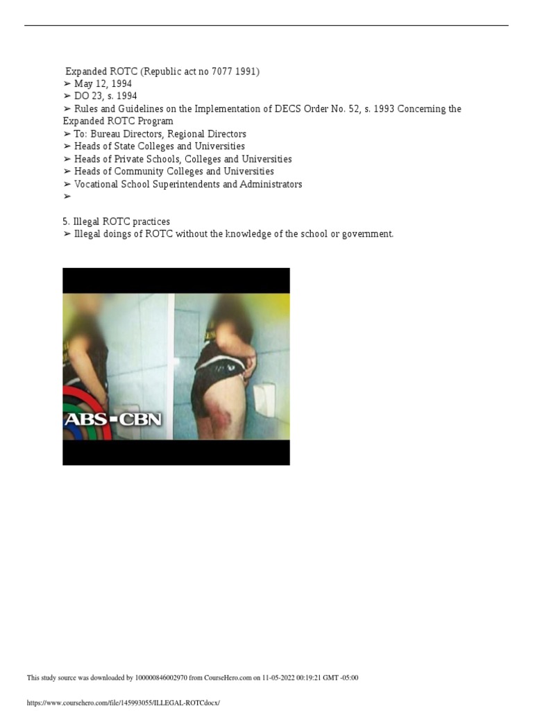 Illegal Rotc | PDF