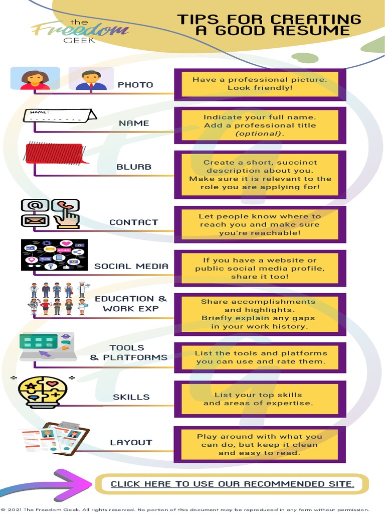 TFG Tips On Creating A Good Resume | PDF | Résumé | Cyberspace