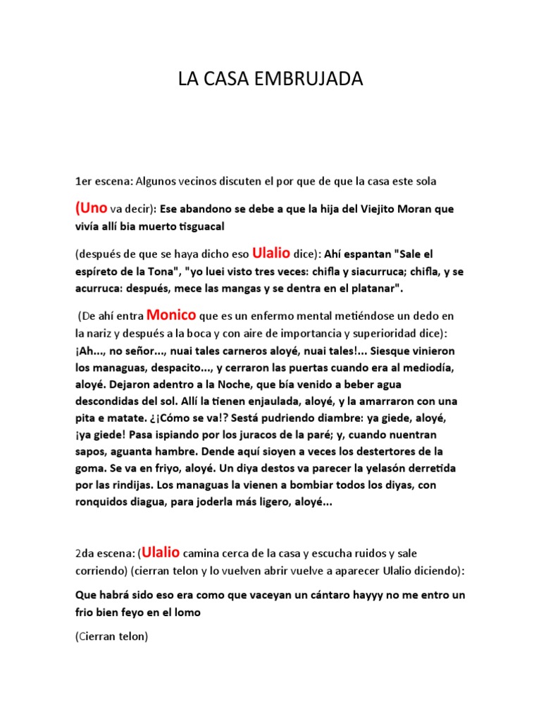 La Casa Embrujada | PDF